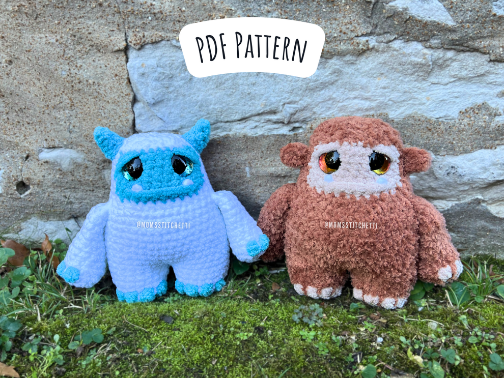 Yeti & Bigfoot Crochet Pattern – Moms Stitchetti
